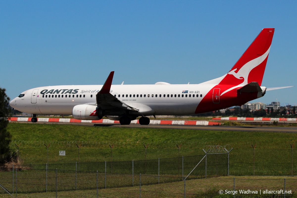 VH-XZI (39364) 2013 Boeing 737-838(WL) - Aviation Photos | Global Plane ...